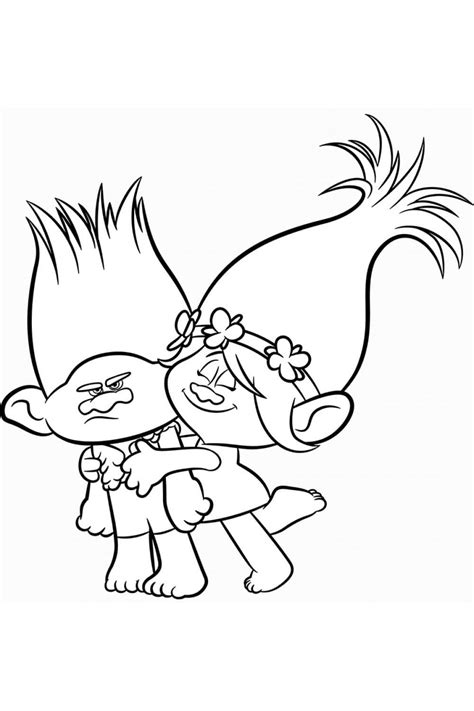 Trolls Coloring Pages Coloringlib