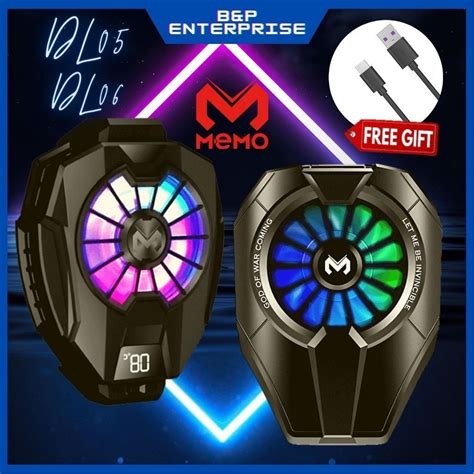 Memo Dl05มือถือแบบพกพาพัดลมระบายความร้อนหม้อน้ำ Shopee Thailand