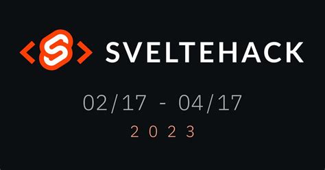 Svelte Hack Winners Announced Rsveltejs