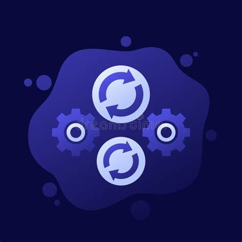 Iteration Iterative Process Icon Vector Design Stock Vector Illustration Of Work