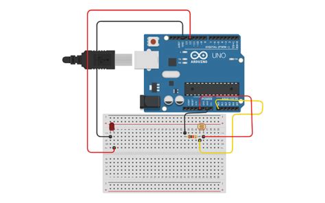 Circuit Design Photo Resistor With Arduino Tinkercad
