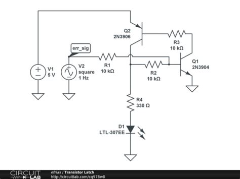 Transistor Latch Circuitlab