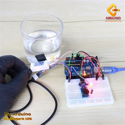 สอนใช้งาน Arduino เซ็นเซอร์วัดระดับน้ำของเหลวแบบไร้สัมผัส Liquid Level