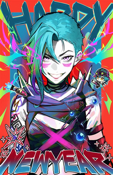 Isha And Arcane Fractured Jinx League Of Legends And 1 More Drawn By