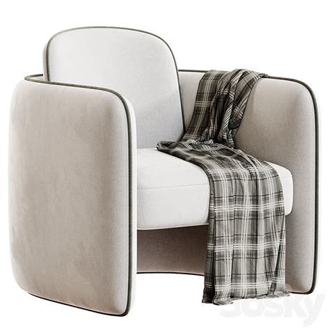 Leora Occasional Chair Arm Chair 3d Model