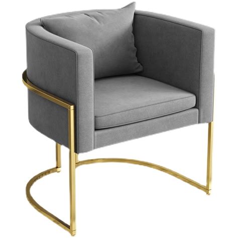 China Wholesale Modern Living Room Furniture Ergonomice Velvet Fabric Single Sofa Couch Dining