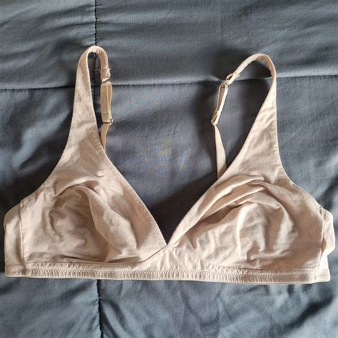 Hanro Cotton Sensation Soft Cup Bra New Women 38a Wireless Beige 1387