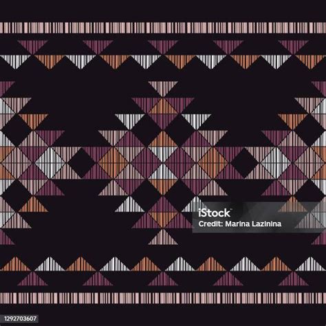 전통적인 민속 기하학적 패턴의 나바호 모자이크 러그 아메리카 원주민 인디언 담요 0명에 대한 스톡 벡터 아트 및 기타 이미지 0명 개성 개념 골동품 Istock