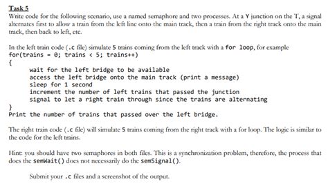 Solved Task 5 Write Code For The Following Scenario Use A