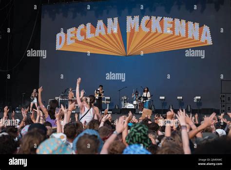 Newquay Cornwall Uk 13th August 2022 Declan Mckenna Performing On