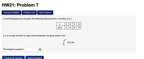 Solved Hw21 Problem 7 Previous Problem Problem List Next