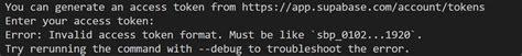 Cannot Type In Access Token In Cmd Or Powershell · Issue 1054 · Supabasecli · Github
