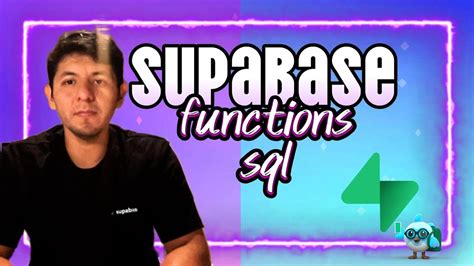 Supabase Functions Sql Flutter Youtube