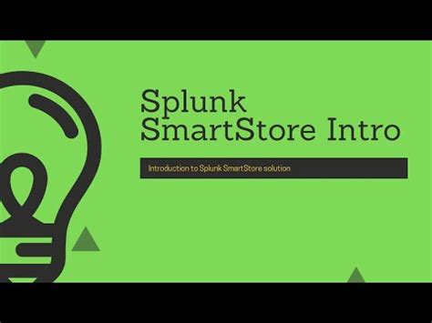 Introduction To Splunk SmartStore Solution YouTube