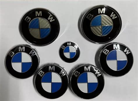 Kit Fregio Stemmi Bmw Logo Originale Anterioreposteriore4 Tappi Ruota