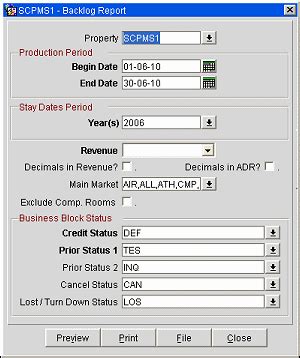 Backlog Report REP BACKLOG REP With REP BACKLOG FMX