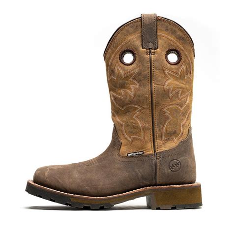 Double H Mens Abner 12 Waterproof Wide Square Composite Toe Roper Boots