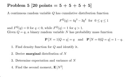 Solved Problem 5 20 Points 5 5 5 5 A Continuous