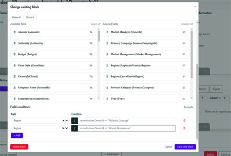 how to compare the value in a userselector field 🧩 low code