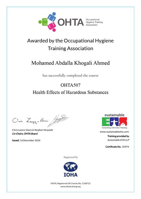 I Am Thrilled To Share The Wonderful News That I Have Successfully Passed The Ohta 507 Exam