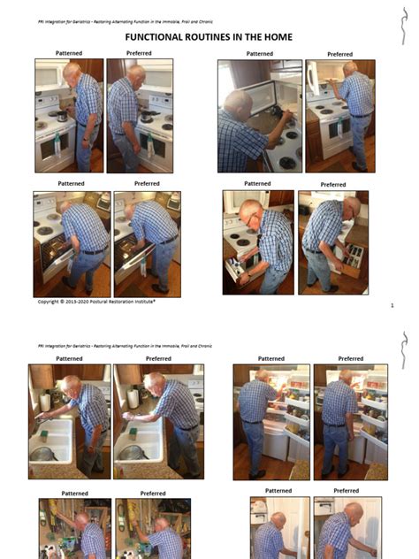 Handout 1 Functional Routines Handout Pdf Geriatrics Gerontology