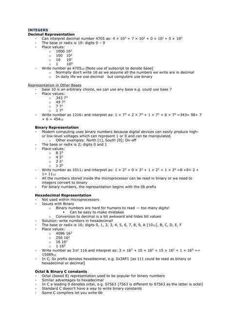 Comp1521 Notes Comp1521 Computer Systems Fundamentals Unsw