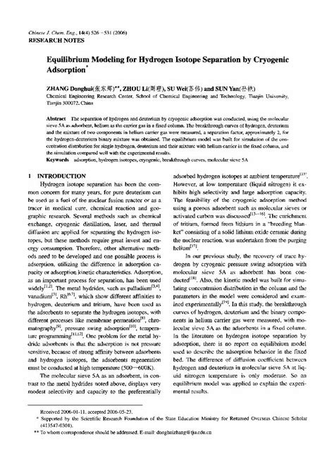 Pdf Equilibrium Modeling For Hydrogen Isotope Separation By Cryogenic Adsorption Dokumen Tips