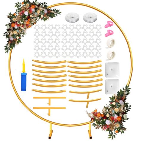 Round Backdrop Stand 66ft Stable Gold Circle Balloon Arch Stand