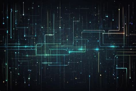 Premium Photo Modern Data Node Digital Abstract Pixel Background Stock Illustration