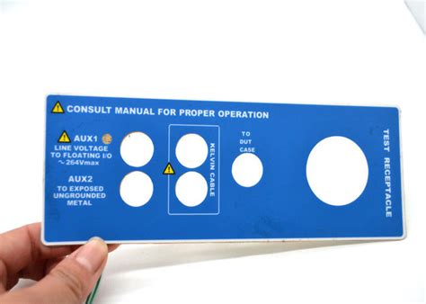 Push Button Metal Dome Membrane Switch With Strong 3m 467mp Adhesive