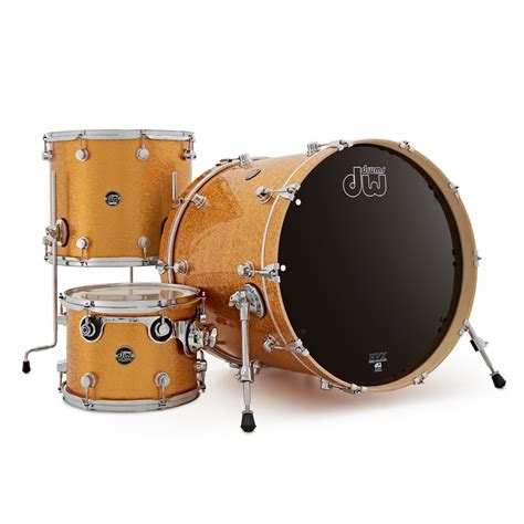 Dw Drums Performance 22 3pc Shell Pack Gold Sparkle At Gear4music