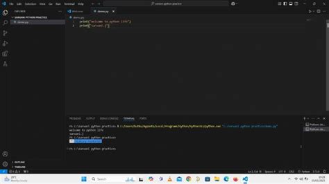 Task 1 Download And Install Vs Code Download And Install Python Task 2 Sarvani Jakka