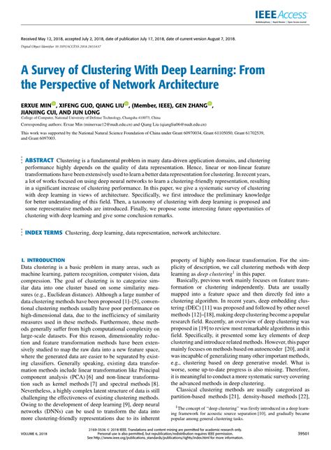 A Survey Of Clustering With Deep Learning From The Perspective Of Network Architecture Docslib