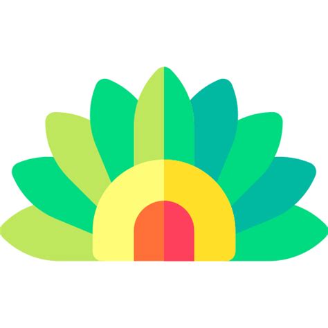 Ícone De Cocar Basic Rounded Flat