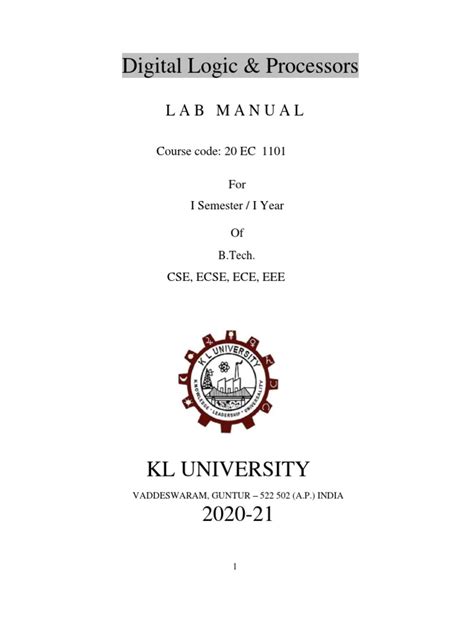 Dlp Lab Manual Pdf Logic Gate Binary Coded Decimal