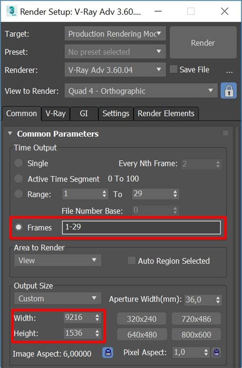 Setting Up 360 Render