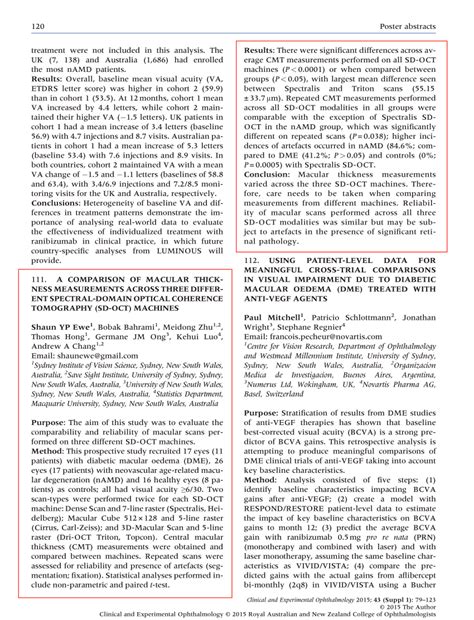 Pdf A Comparison Of Macular Thickness Measurements Across Three Different Spectral Domain