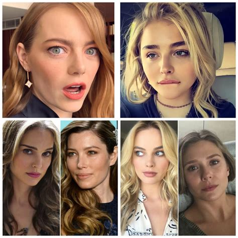 Elizabeth Olsen Margot Robbie Jessica Biel Natalie Portman Emma