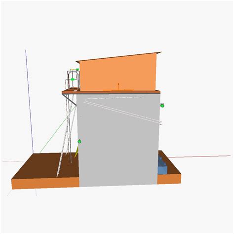 Compostingtoilettower Modelo 3d 33 Skp Free3d