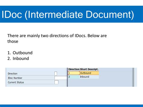 Sap Idoc Overview And Outbound Idocpptx