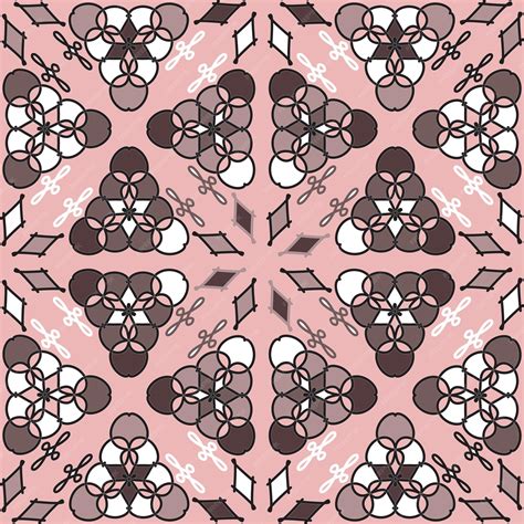 Premium Vector Seamless Geometric Pattern In Gentle Colors Theme For Printing On Fabric