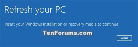 Refresh Windows 10 Tutorials