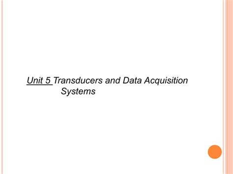 Transducers And Data Acquisition Systems Pdf