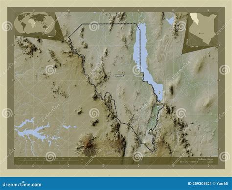 Turkana Kenya Wiki Labelled Points Of Cities Stock Illustration