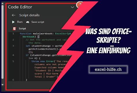 was sind office skripte eine einführung excel hilfe ch