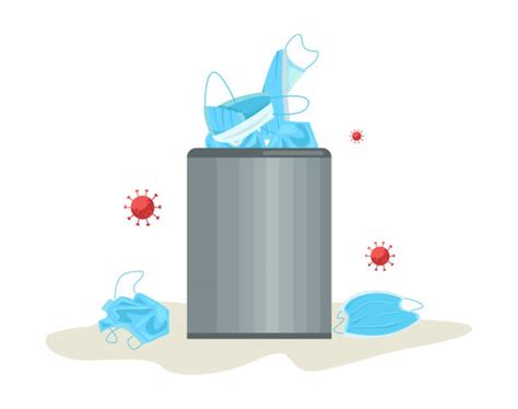 70 Face Mask Disposal Stock Illustrations Royalty Free Vector