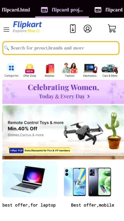 Flipcard Front Page Using Html Css Javascript Youtube
