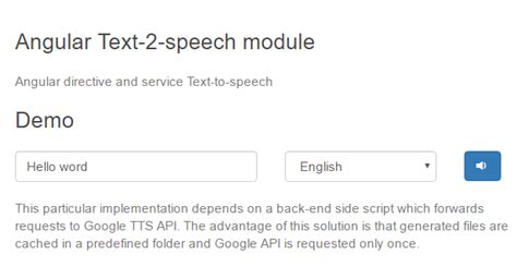Angular Text To Speech Module Pjtexttospeech Angular Script