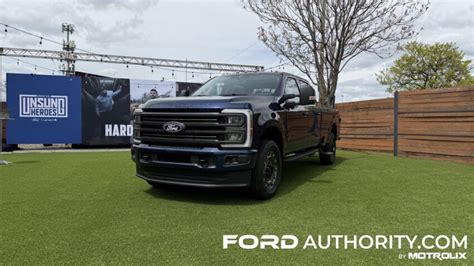 2027 Ford Super Duty In Neptune Blue Live Photo Gallery
