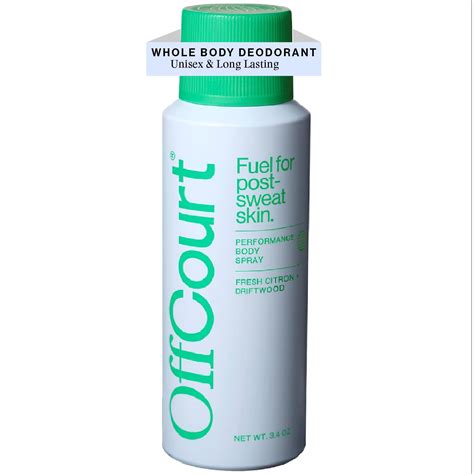 Offcourt Natural Body Spray For Men Prebiotic Deodorizing Spray With